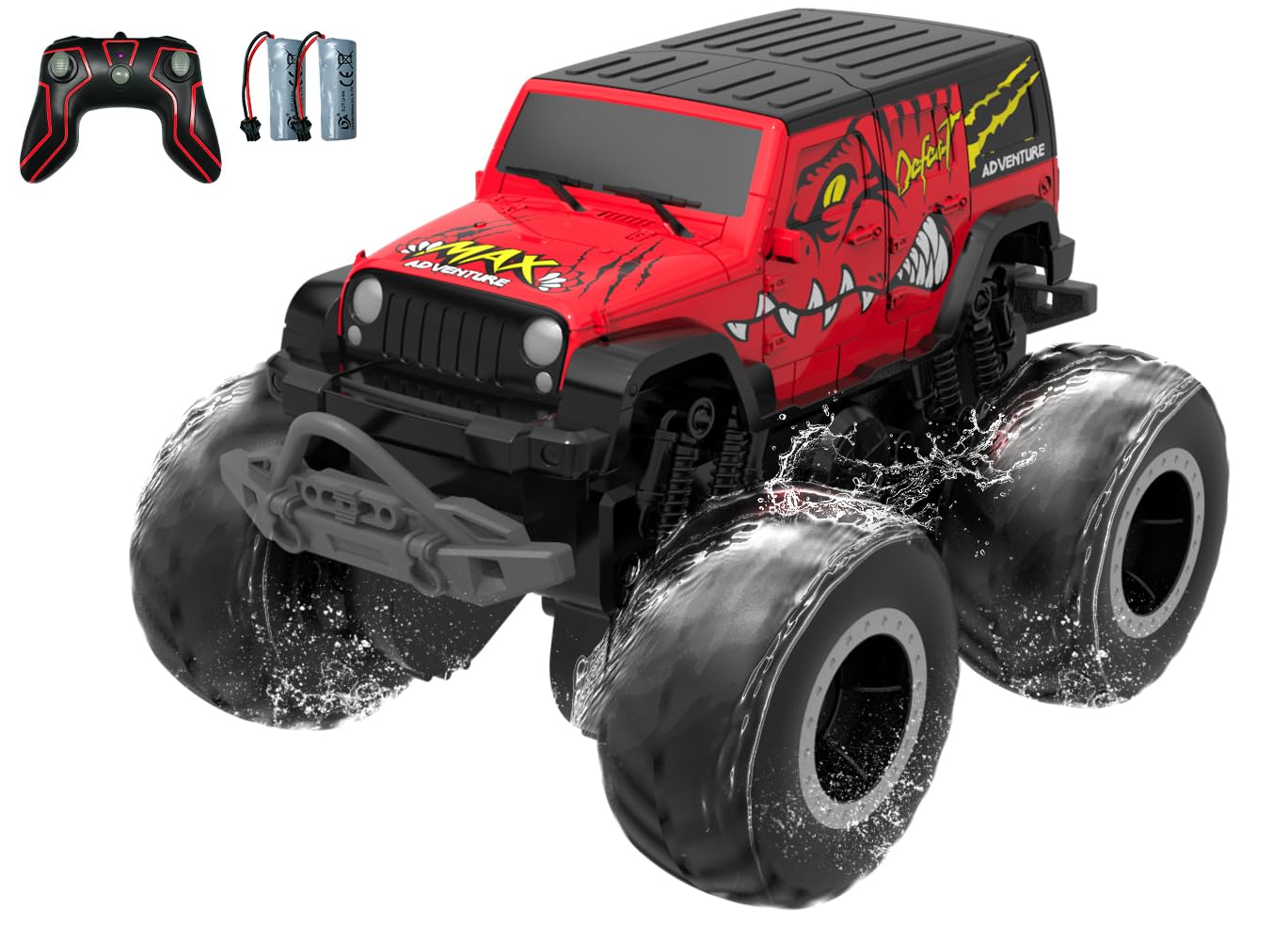 STEMTRON Amphibious RC Car 1:20 All-Terrain – 2.4GHz Off-Road Monster ...